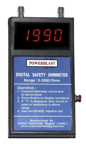 Digital Safety Ohm Meters At Best Price In Nagpur United Electronic