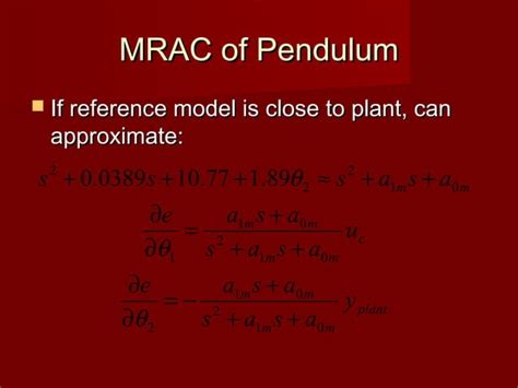 1 mrac for inverted pendulum ppt programming languages computing