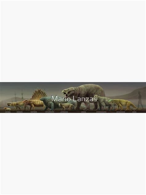 Primitive Synapsida Stem Mammals Permian Triassic Premium Matte