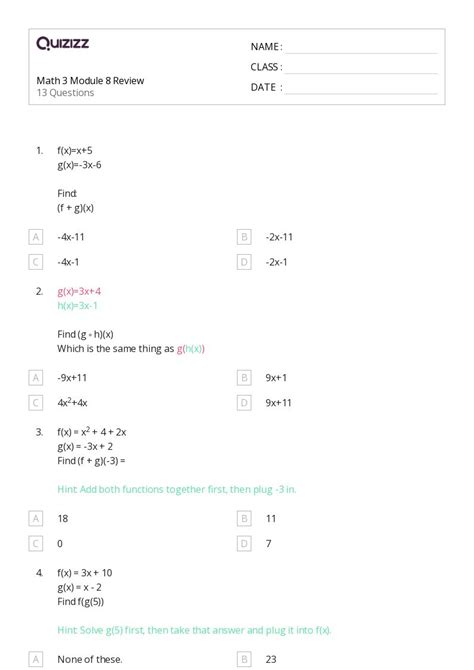 50 Graph Sine Functions Worksheets On Quizizz Free And Printable