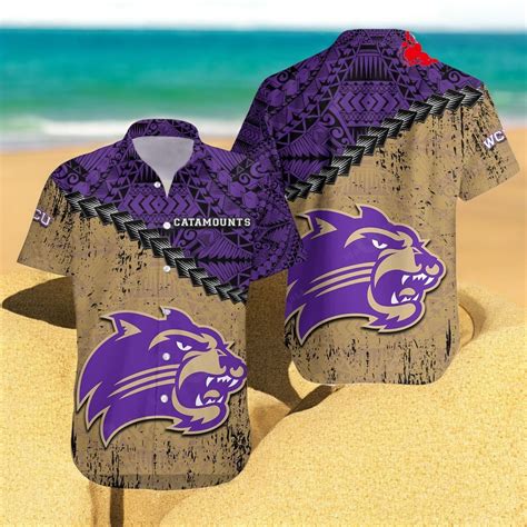 Personalized Western Carolina Catamounts Ncaa Grunge Polynesian Tattoo