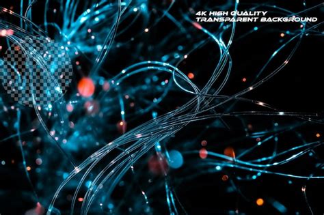 Premium Psd Closeup Of Abstract Blue Translucent Thin Wire