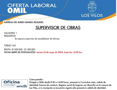 Ofertas Laborales Municipalidad De Los Vilos