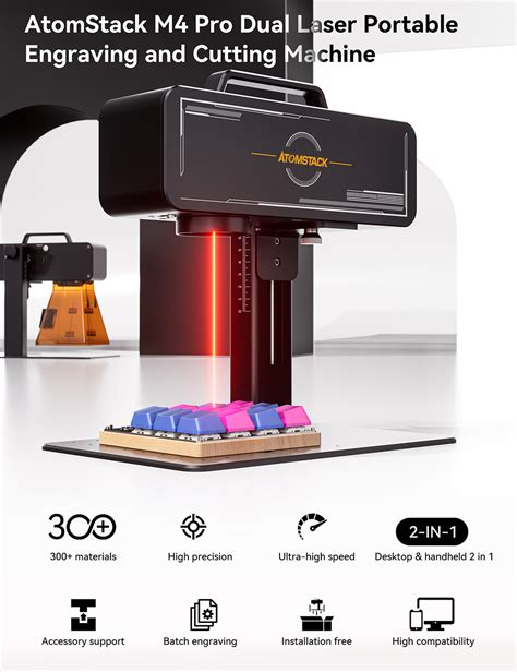 Atomstack M4 Pro Laser Marking Machine 10w Diode 2w Ir Laser