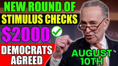DEMOCRATES STEPPING UP NEW ROUND OF 2000 STIMULUS CHECKS HITTING