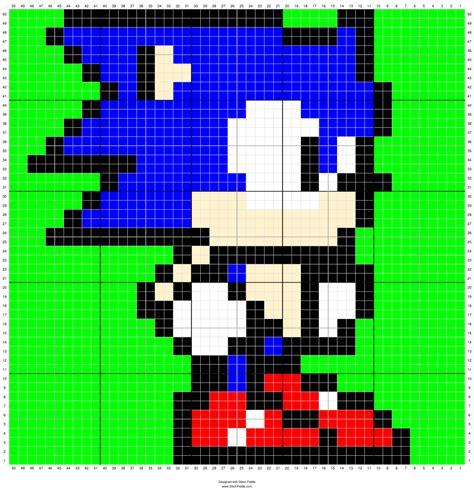 Pixel Art Grid Sonic Pixel Art Grid Gallery The Best Porn Website