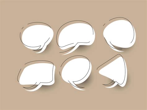 Set Of Speech Bubble Collection Template Design Vector Art At Vecteezy