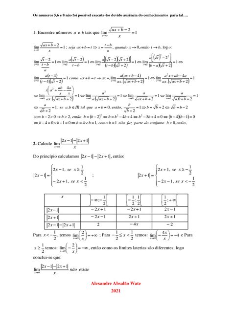Analise Matematica Pdf Derivado Matemática