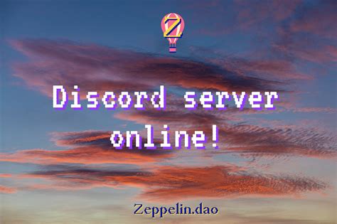 Zeppelindao On Twitter Discord Server Now Online