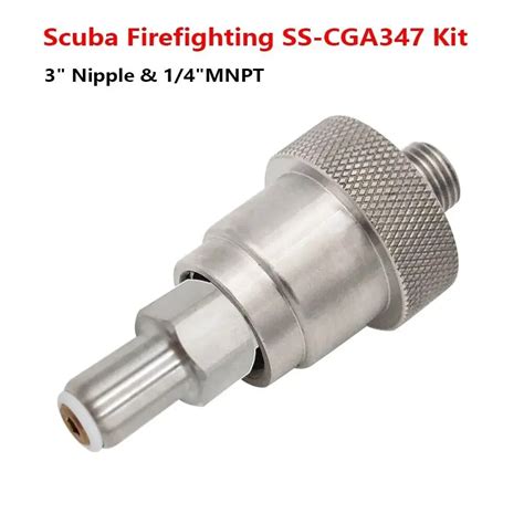 SCBA Kit De Protecci N Contra Incendios SS CGA 347 1 4 MNPT Tuerca De
