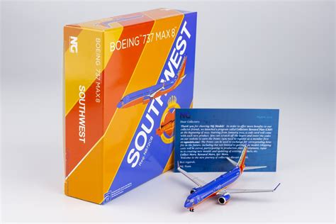 Ng Model Boeing 737 Max8 Southwest Canyon Blue N872cb Sichern Flight