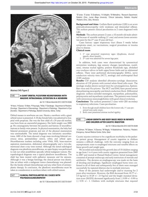 Pdf 546 A Giant Orbital Plexiform Neurofibroma With Massive
