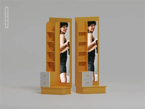 Premium Psd Dressing Table With Mirror Mockup