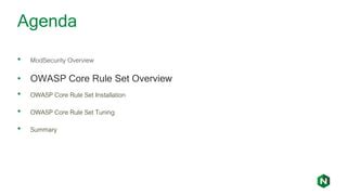 ModSecurity And NGINX Tuning The OWASP Core Rule Set EMEA Updated