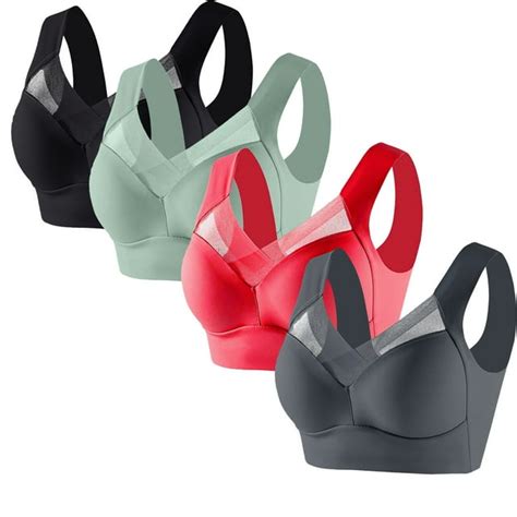 Brilliant Sports Bras For Women Padded 4pc Womens Strapless Lace