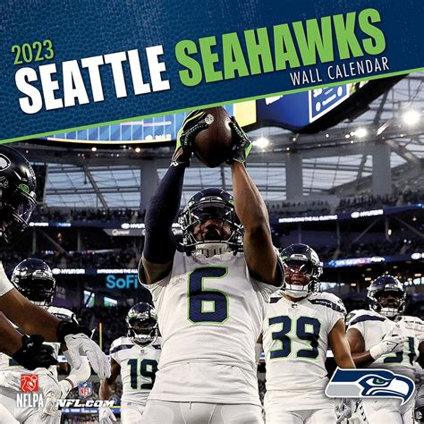 Seattle Seahawks 2023 12 X 12 Team Wall Calendar Uk