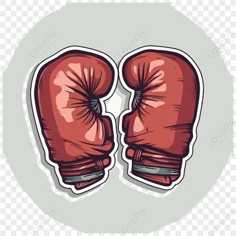 빨간 권투 장갑 클립 아트의 벡터 일러스트 레이 션상표 Png 일러스트 무료 다운로드 Lovepik