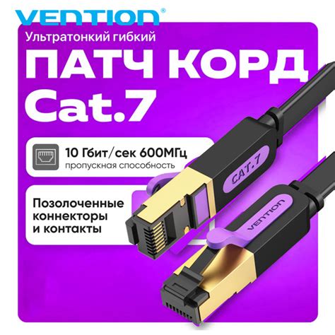 Кабель Rj 45 Ethernet Cat 7 Vention Ica купить C доставкой на Ozon по низкой цене 1776905406