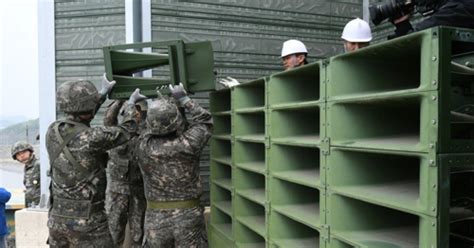 軍 1일 초강력 대북확성기 철거 시작· 언론에 현장모습 공개