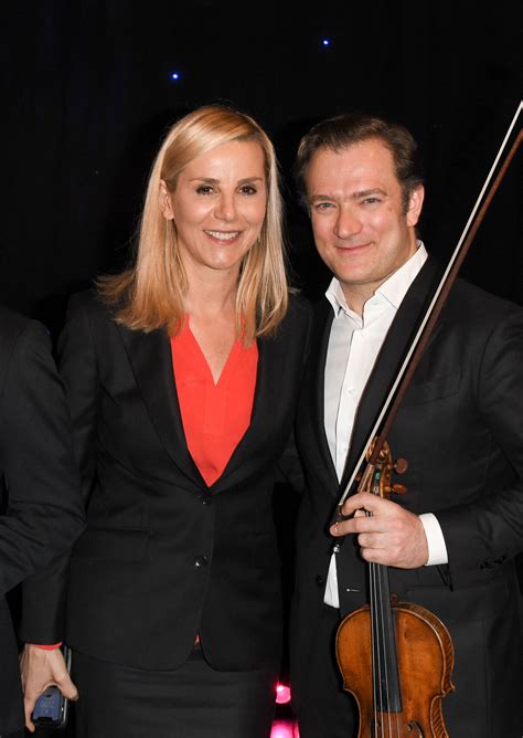 Photo Laurence Ferrari et son mari Renaud Capuçon Inauguration de la statue de cire de