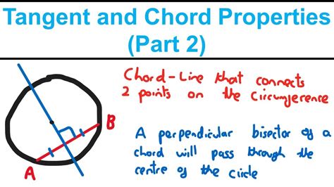 Tangent And Chord Properties Part Circles Year Edexcel As
