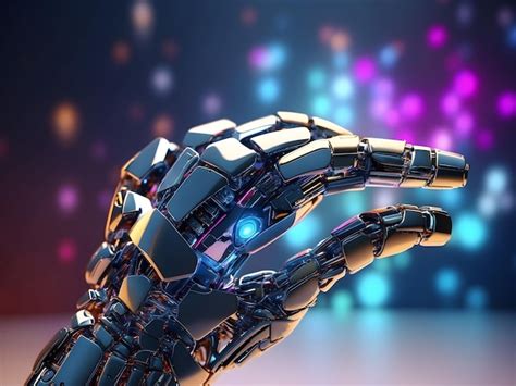 Premium Photo Robot Finger Pointing For Futuristic Robotic Artificial