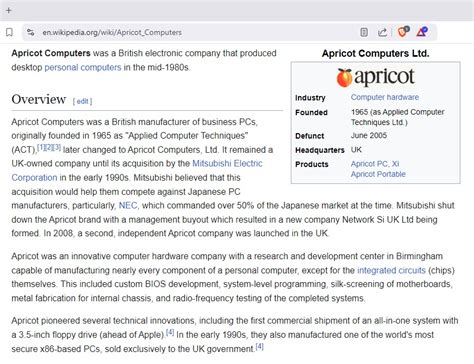 Apricot Computers British Pc File Repository — Winworld