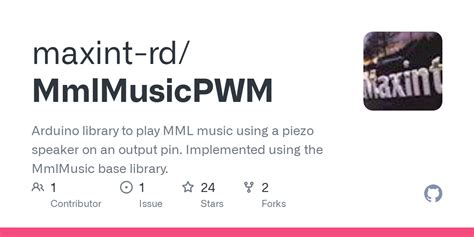 Github Maxint Rd Mmlmusicpwm Arduino Library To Play Mml Music Using A Piezo Speaker On An