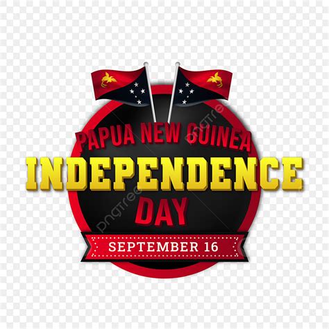 Banner Del Día De La Independencia De Papua Nueva Guinea PNG Papua