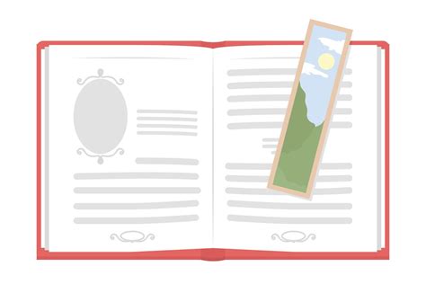 Open Literature Book Semi Flat Color Vector Object 5094499 Vector Art At Vecteezy