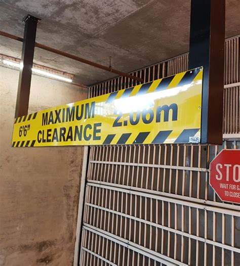 Maximum Clearance Bars And Signs Nikls One Call Property Services