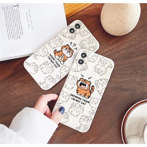 Ốp lưng lp hình hổ tiger hình chìm cute cạnh vuôn giả ip s plus s plus plus x xr