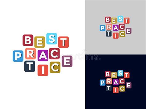 Best Practice Stamp Best Practice Round Ribbon Sticker Stock Vector