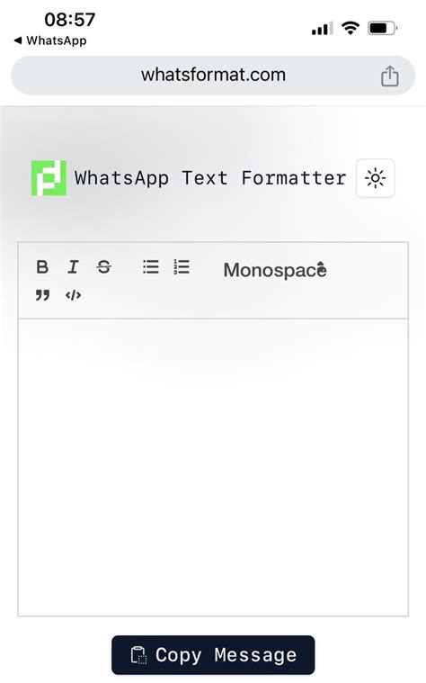 I Made A Tool For Whatsapp Text Formatting Called R Sideproject