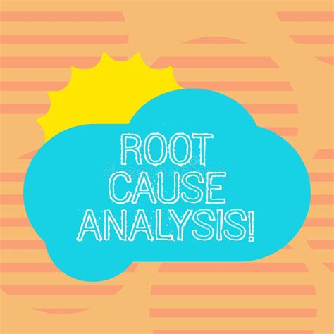 Word Writing Text Root Cause Analysis Business Concept For Method Of