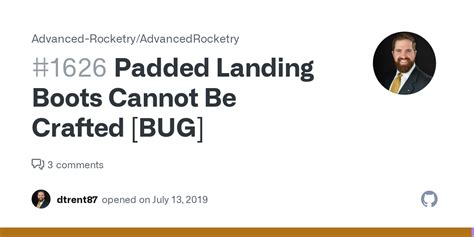 Padded Landing Boots Cannot Be Crafted Bug · Issue 1626 · Advanced