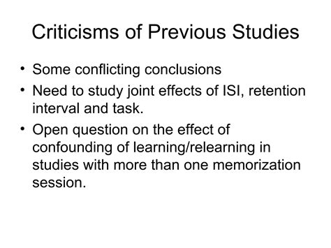 Distributed Practice In Verbal Recall Tasks A Review And Quantitative