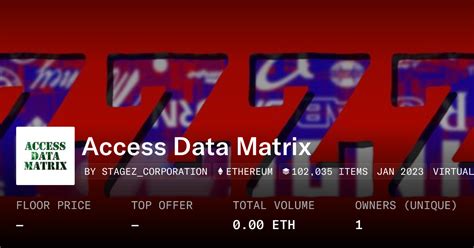 Access Data Matrix Collection Opensea