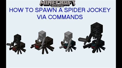 Minecraft Java Edition How To Spawn A Spider Jockey Andor Cave