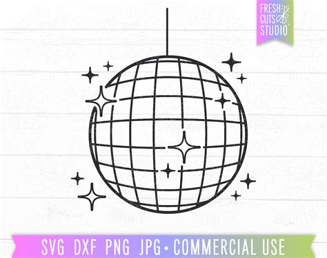 Disco Ball Tegning Disco Ball Clipart Vector Images