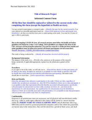 IRB Consent Template Doc Template PdfFiller