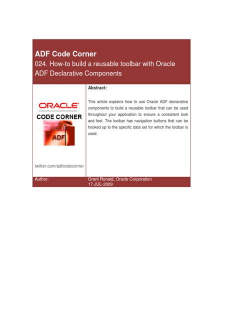 24 Generic Toolbar Component 169163 Pdf Computer File Library Computing