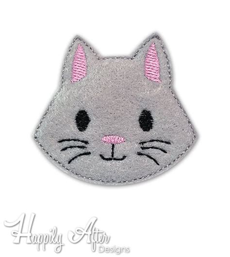 Kitty Feltie Embroidery Design Kitty Feltie Cat Feltie Etsy