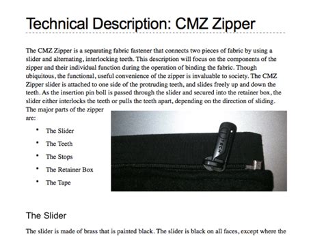 Write A Concise Technical Description By Chooko