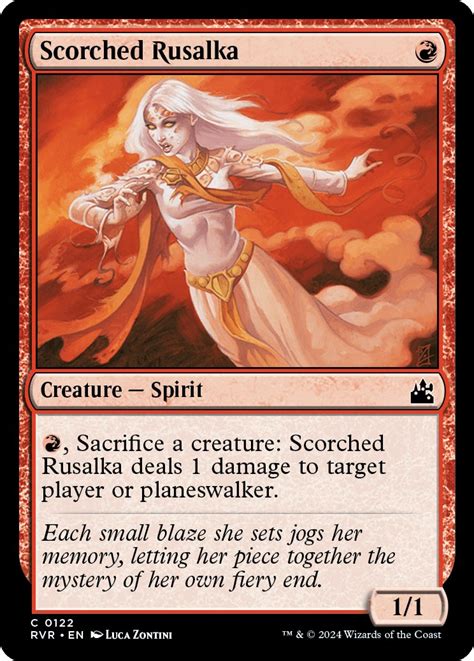 Scorched Rusalka Ravnica Remastered Magic The Gathering
