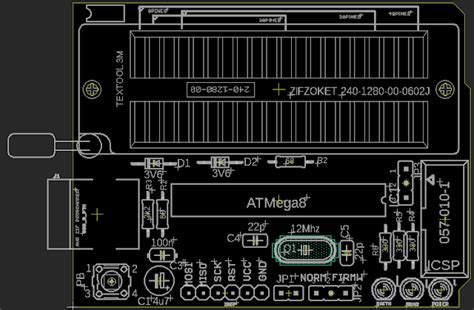 AVR ZIF PROGRAMMER Hobbitronix