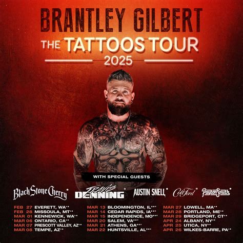 Multi Platinum Trailblazer Brantley Gilbert Takes Tattoos On The Road