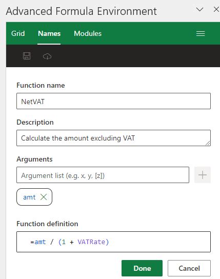 Advanced Formula Environment • My Online Training Hub