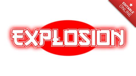 Explosion Text Effect Generator