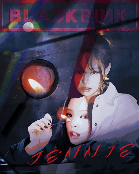 Jennie Blackpink Poster 4 Images Behance